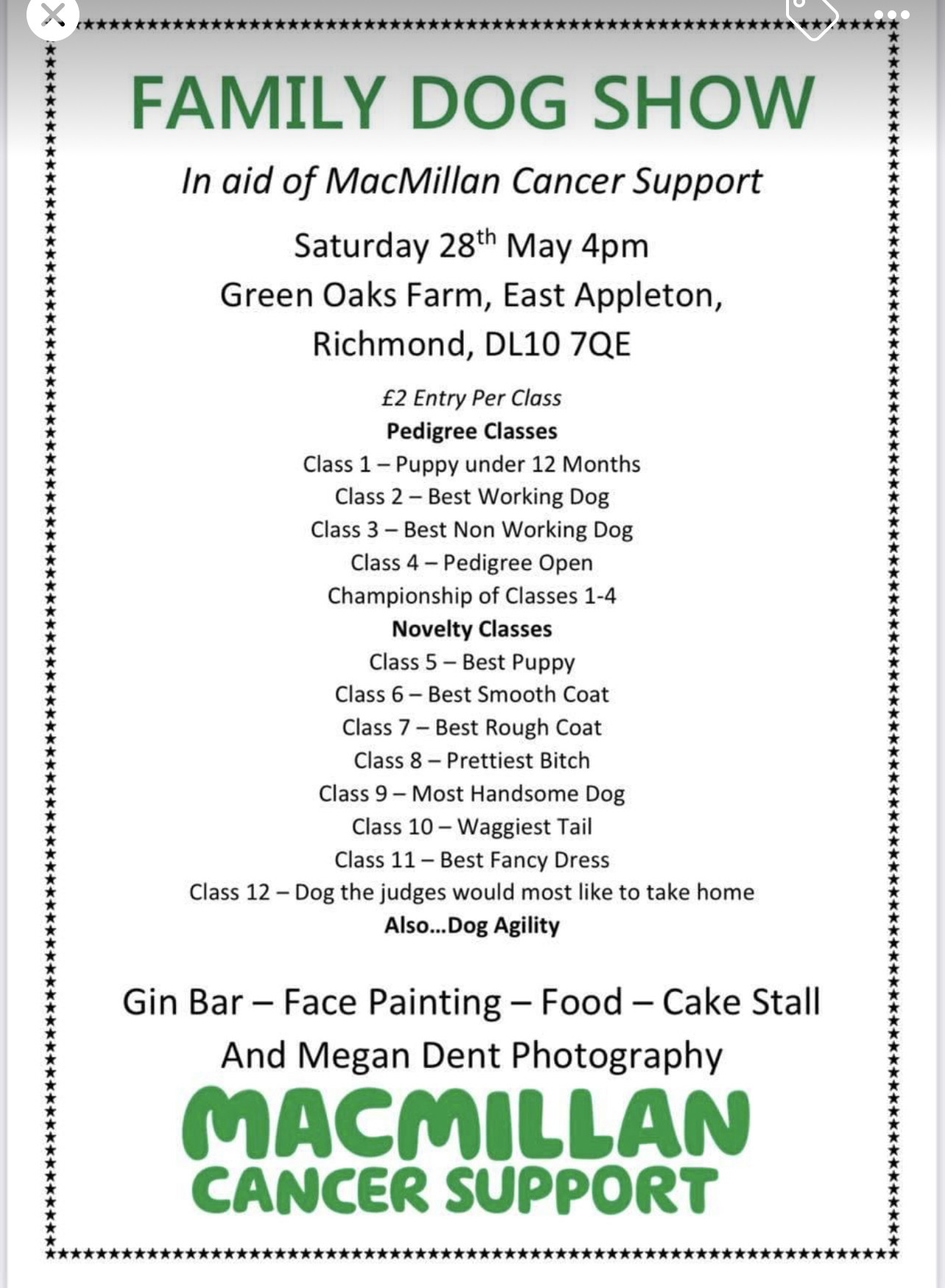 Dog Show Saturday & parking info | Philip Kirby Racing